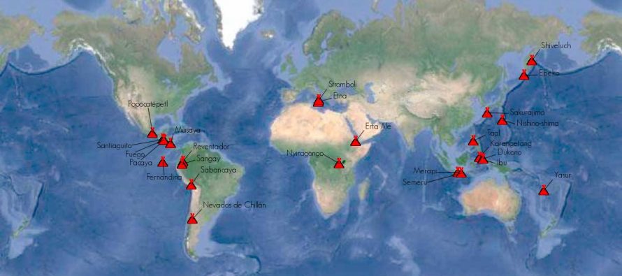 Estos son los volcanes que se encuentran en erupción en el mundo ...